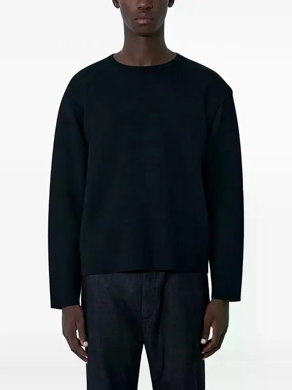 MOOS STUDIO Crew-neck Sweater With Detachable Sleeves