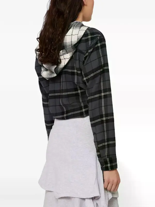 GINA CORRIERI Checked Hoodie