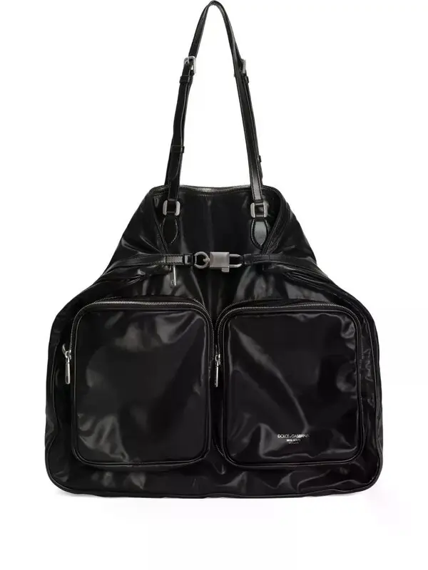 Dolce & Gabbana Zip-pocket Shoulder Bag - Black