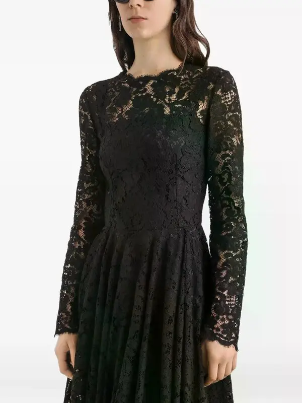 womens black dress vest Vintage Dolce & Gabbana Lace Rosette Bustier Slip Dress – Recess main image 1