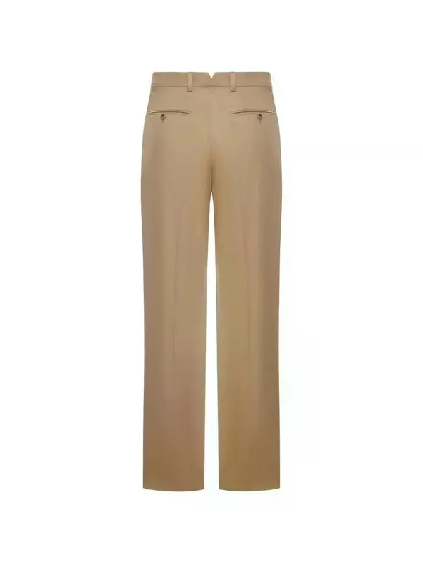 AMI Paris Pleated Trousers - Brown