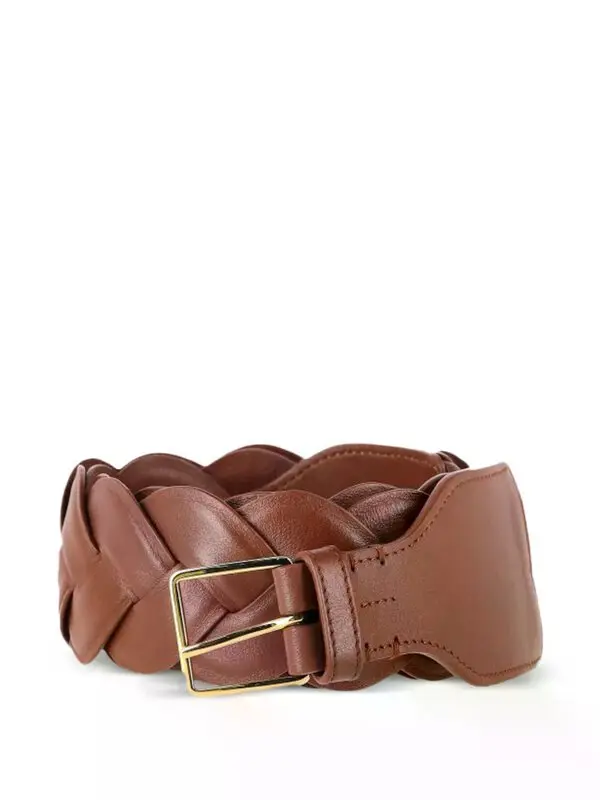 Altuzarra Braided Skinny Belt - Brown