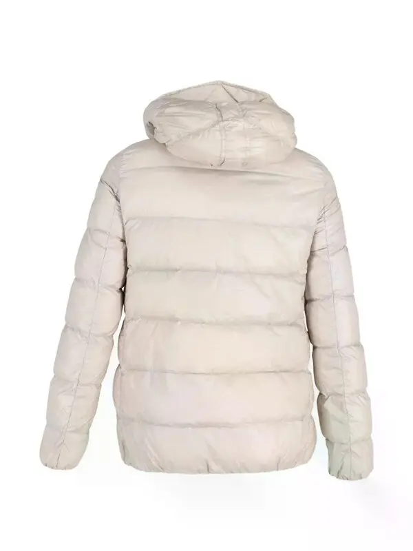 Moncler Quilted Zip-up Down Jacket - Neutrals