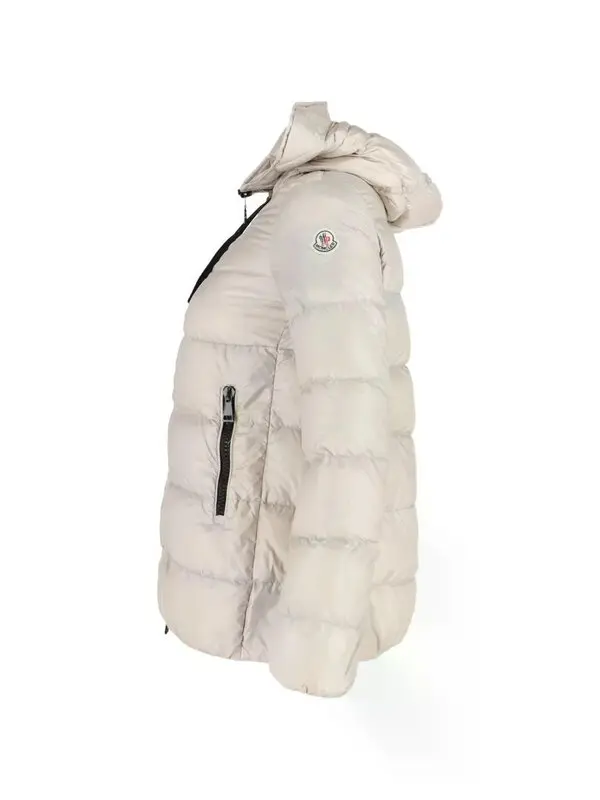 Moncler Quilted Zip-up Down Jacket - Neutrals