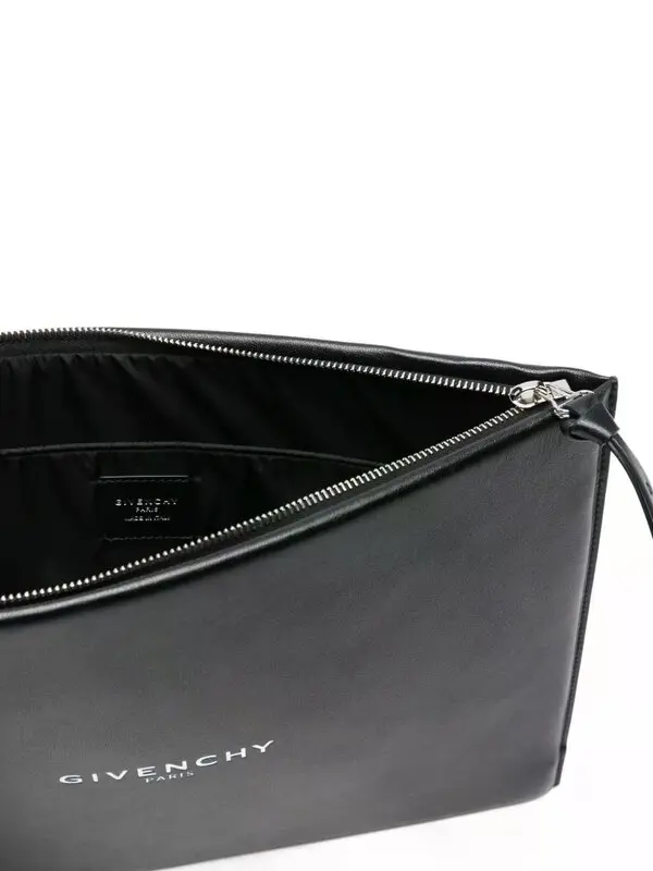 Givenchy Large Antigona Leather Clutch - Black