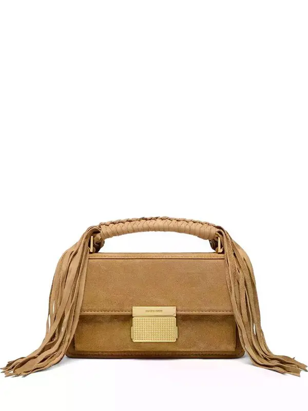 GOLDEN GOOSE Venezia Fringed Cross-body Bag - Brown