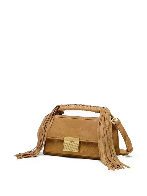 GOLDEN GOOSE Venezia Fringed Cross-body Bag - Neutrals