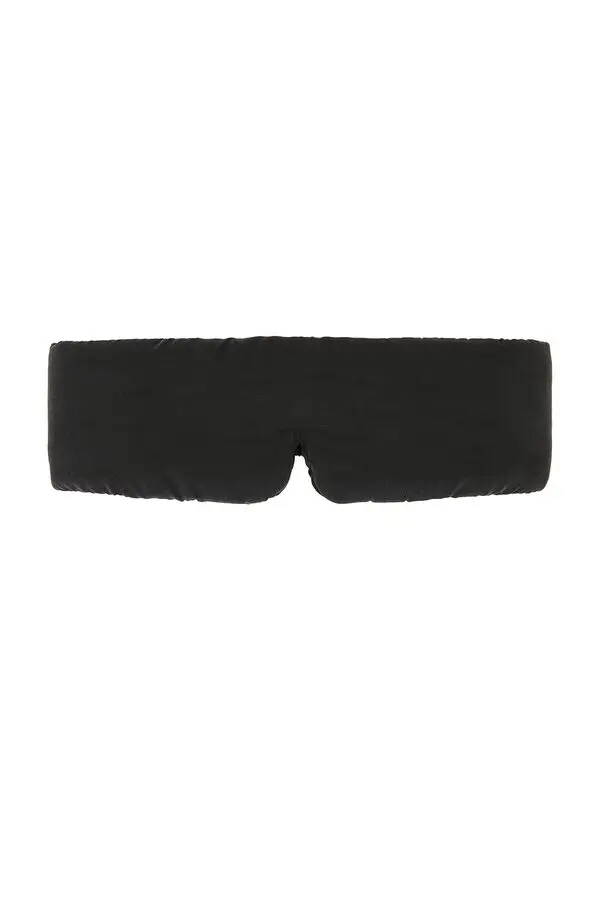 Lunya Washable Silk Weighted Sleep Mask In Black - Immersed Black