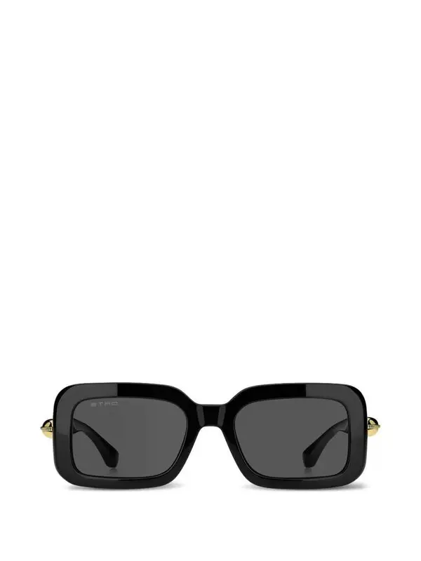 Etro Sunglasses Rectangle Frame - Black