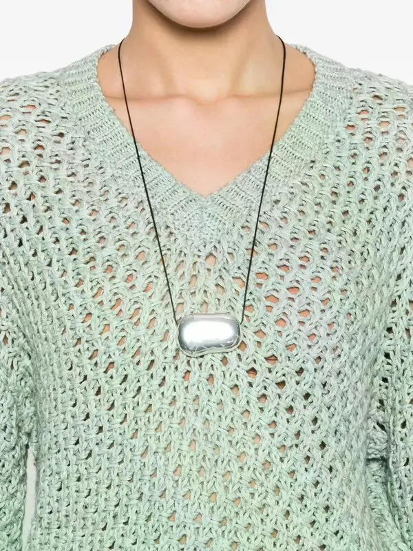 Fabiana Filippi Openwork Knit V-neck Sweater