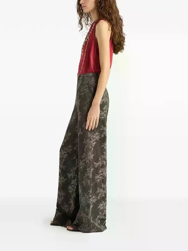 Momoni Jacquard Palazzo Pants