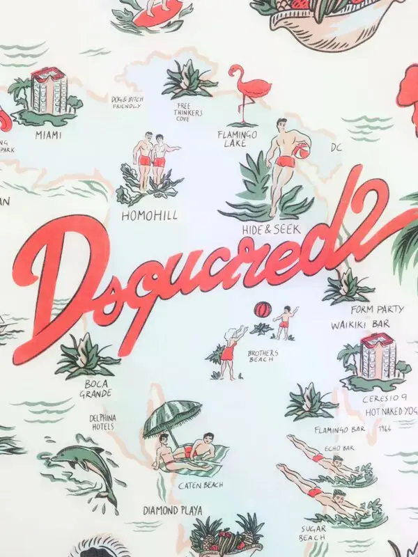 Dsquared2 Floral-print Scarf