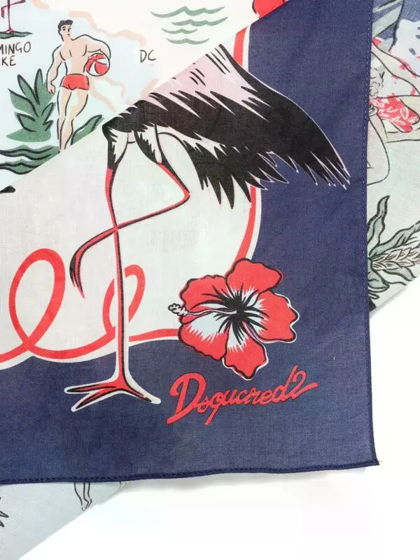 Dsquared2 Floral-print Scarf