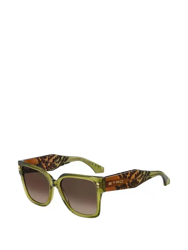 Etro Square-frame Sunglasses - Green