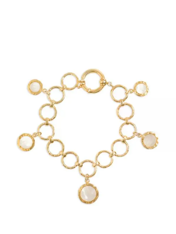 FREYA ROSE Circular Forged Bracelet - Gold