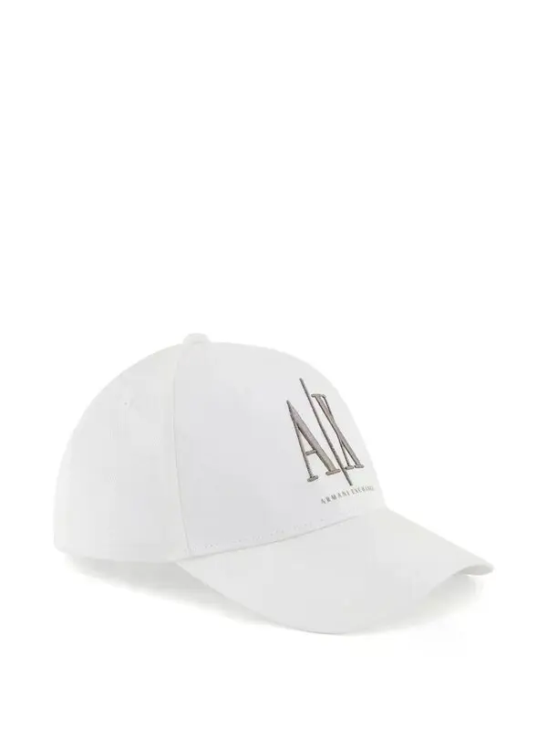 Armani Exchange Logo-embroidered Baseball Cap - White