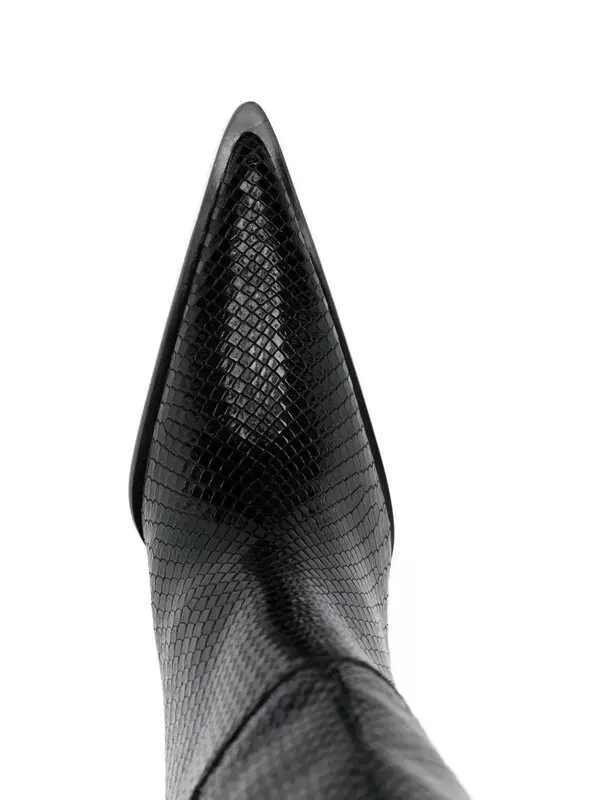 Coperni Python-embossed Cowboy Boots