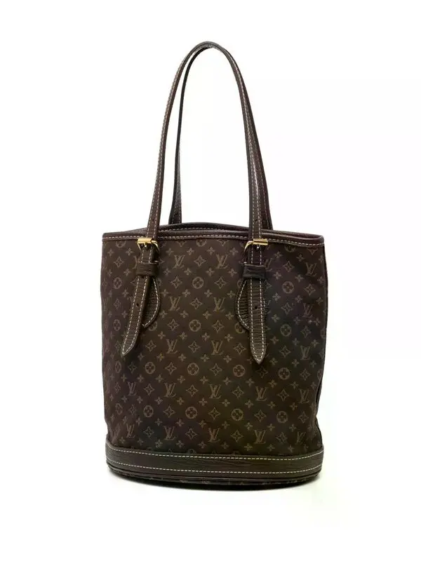 LOUIS VUITTON 2006 Monogram Mini Lin Pm Bucket Bag - Brown