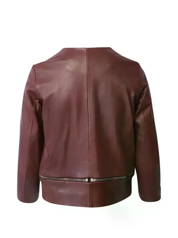 Sandro Zip-trim Leather Jacket