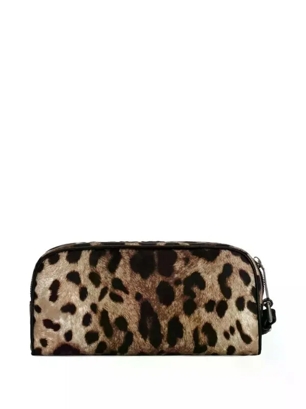 Dolce & Gabbana Leopard-print Pouch - Brown