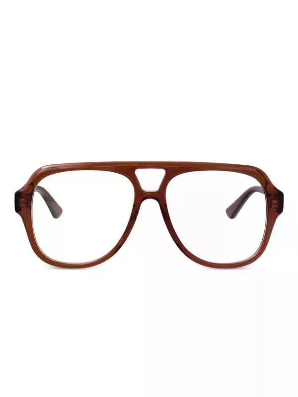 Chloé Pilot-frame Glasses - Brown