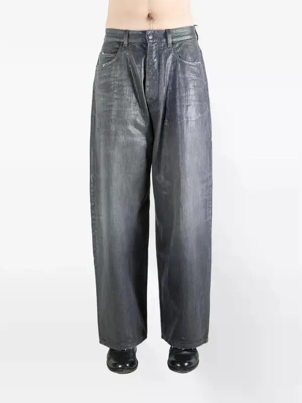 Balenciaga Button-fastening Pocket Trousers - Grey