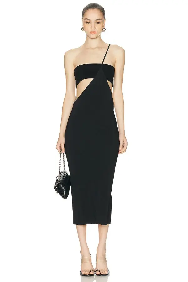 Rick Owens Bias Strap Cut-out Dress