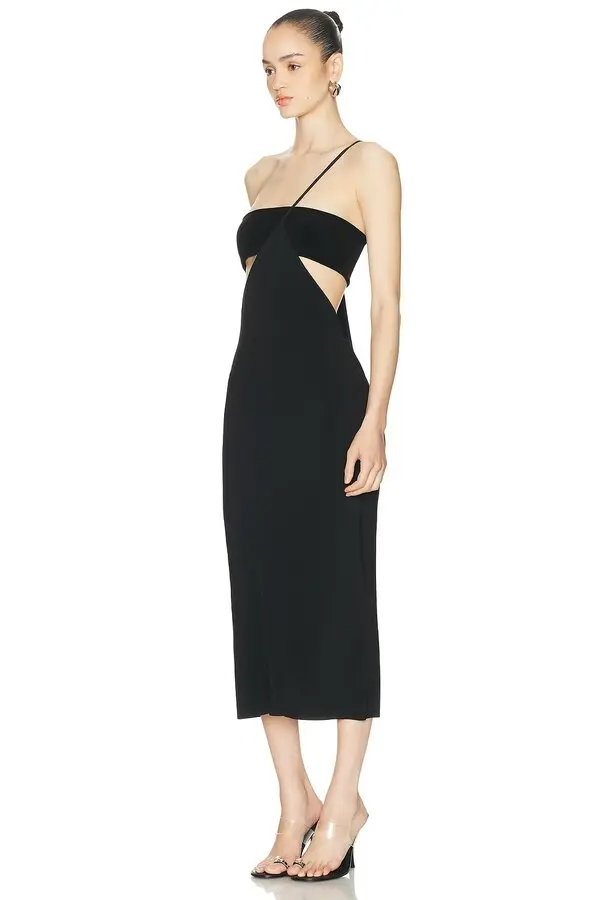 Rick Owens Bias Strap Cut-out Dress