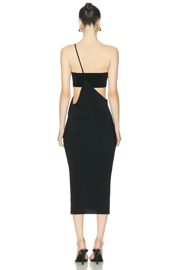Rick Owens Bias Strap Cut-out Dress