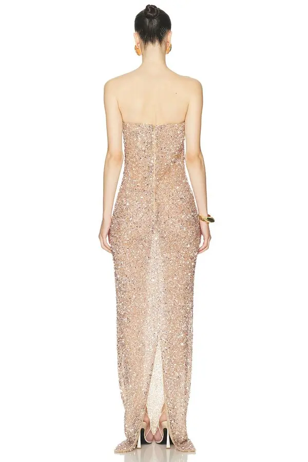 THE NEW ARRIVALS ILKYAZ OZEL Isis Strapless Dress - Nova Roma