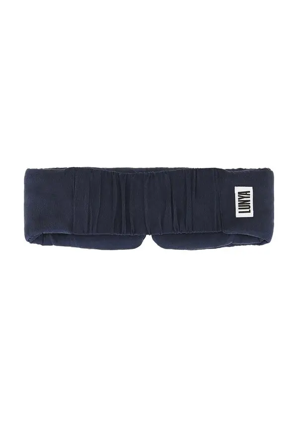 Lunya Washable Silk Sleep Mask In Navy - Deep Blue