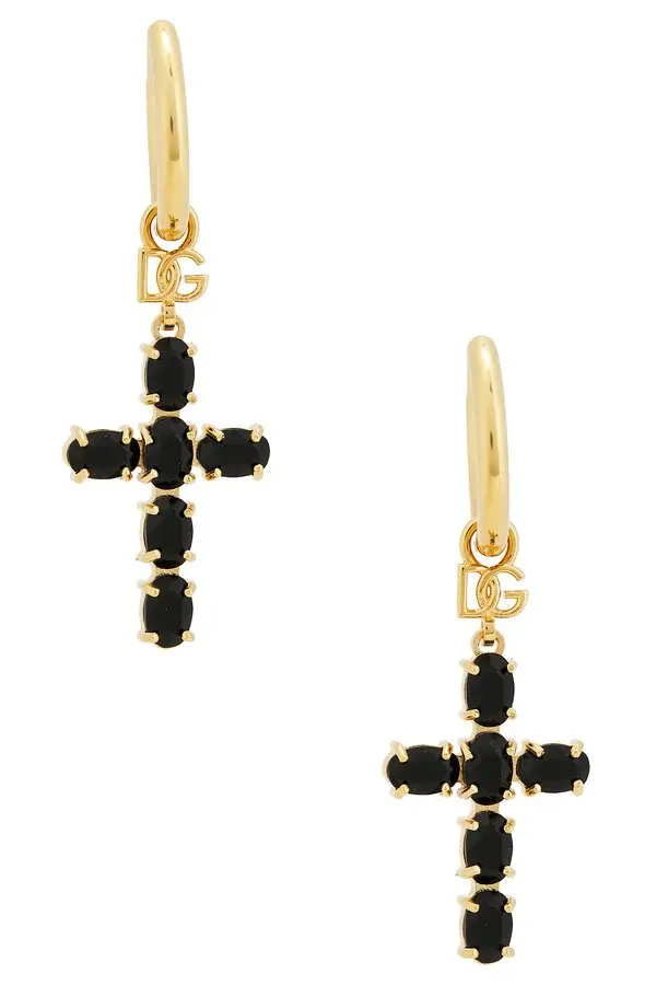 Dolce & Gabbana Cross Dangle Earrings