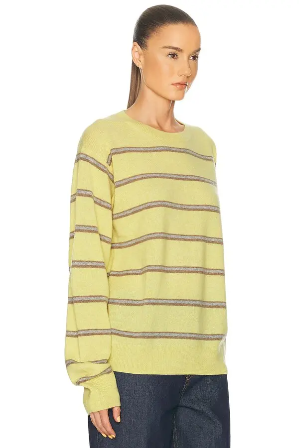 Eterne James Cashmere Sweater - Butter Stripe