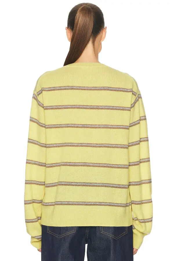 Eterne James Cashmere Sweater - Butter Stripe
