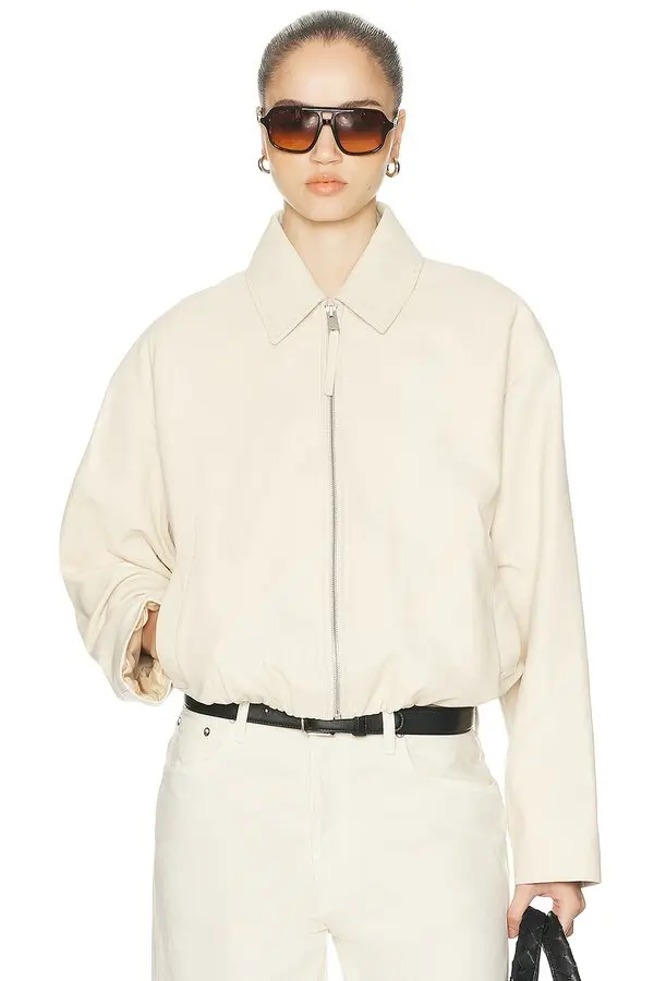ARMA Loua Leather Jacket - Ecru