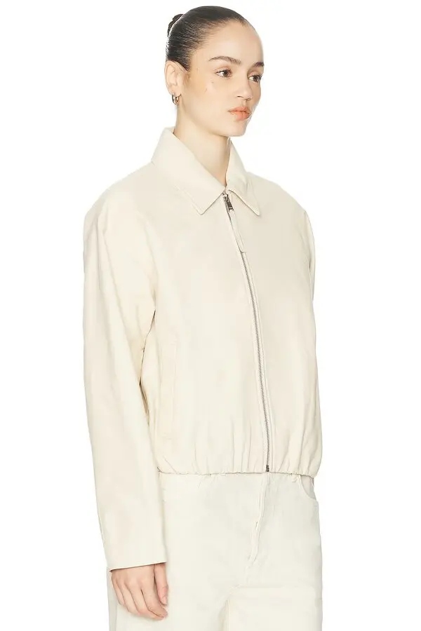 ARMA Loua Leather Jacket - Ecru