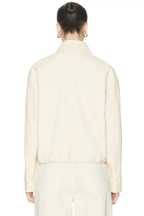ARMA Loua Leather Jacket - Ecru