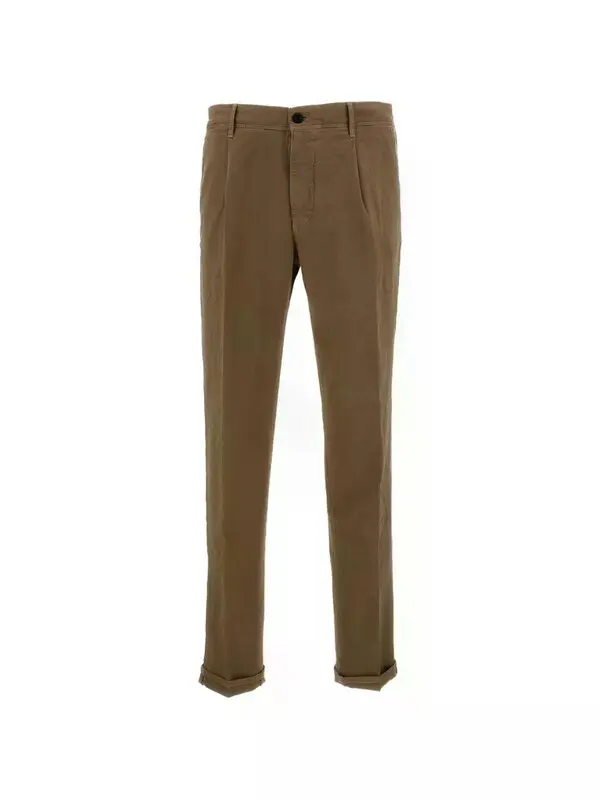 Incotex Button Trousers - Brown