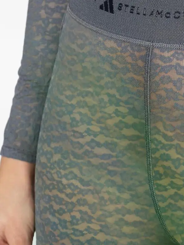 Adidas By Stella McCartney Printed Waistband Leggings