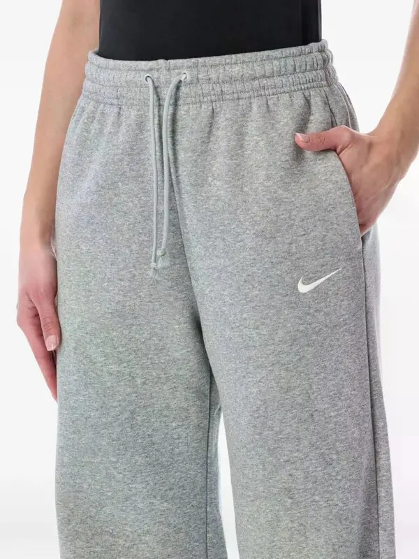 Nike Logo-detail Wide-leg-fit Track Pants - Grey