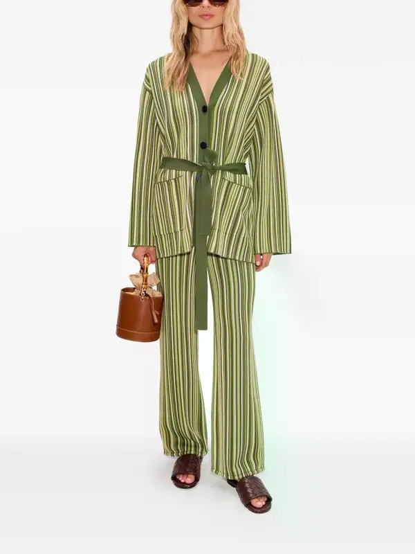 SIMONMILLER Max Belted Striped Cardigan