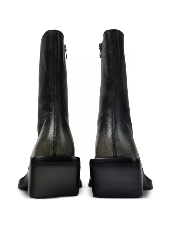 Camper Quetal Square Toe Ankle Boots - Black