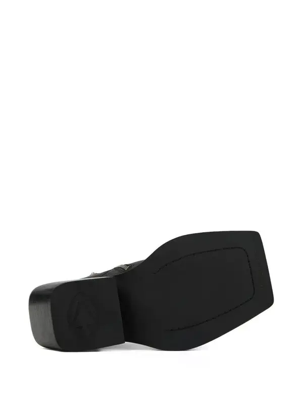Camper Quetal Square Toe Ankle Boots - Black