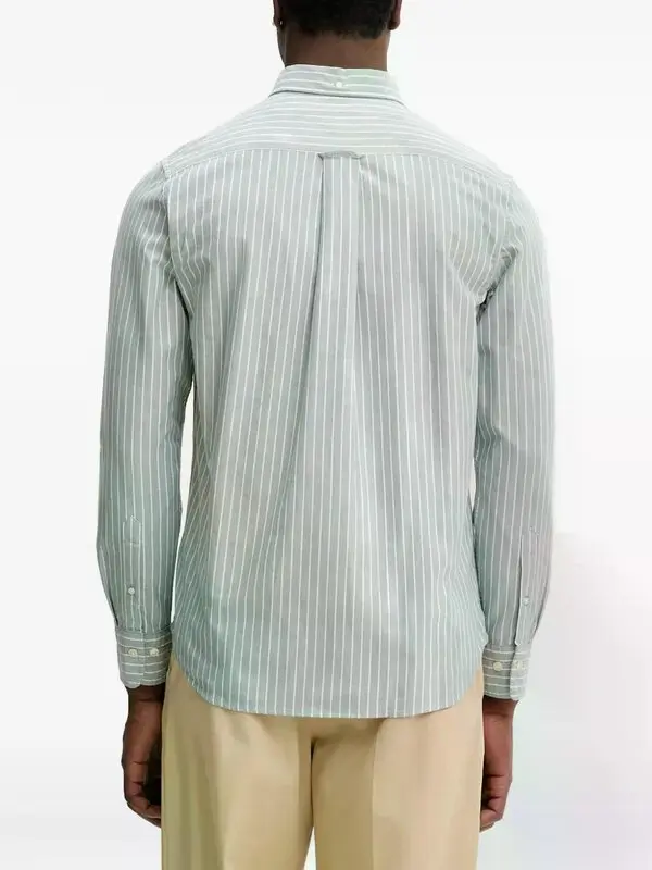 Gant Striped Patch Pocket Shirt - Green