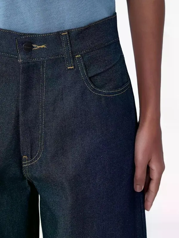 Carhartt Work In Progress Brandon Five-pocket Wide-leg Trousers - Blue