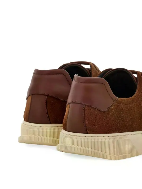 FERRAGAMO Panelled Low-top Sneakers - Brown