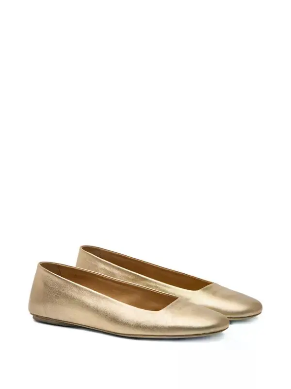 Marsèll Distesa Metallic Ballet Flats - Gold