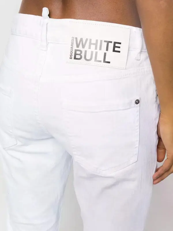 Dsquared2 Straight-leg Cropped Jeans - White