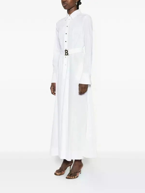 BLUGIRL Belted Collared Maxi Dress