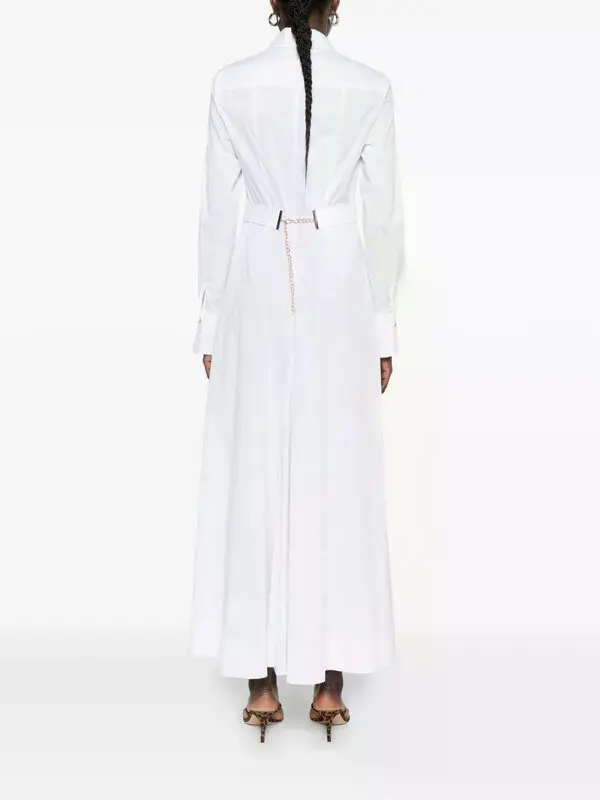 BLUGIRL Belted Collared Maxi Dress